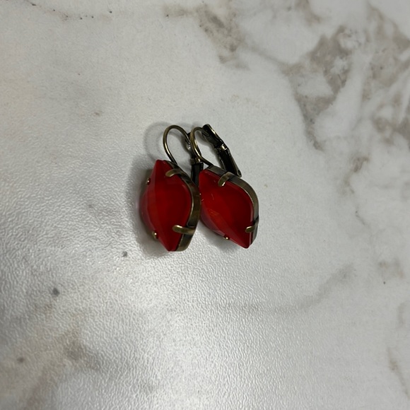 Sabika | Jewelry | Red Sabika Earrings | Poshmark